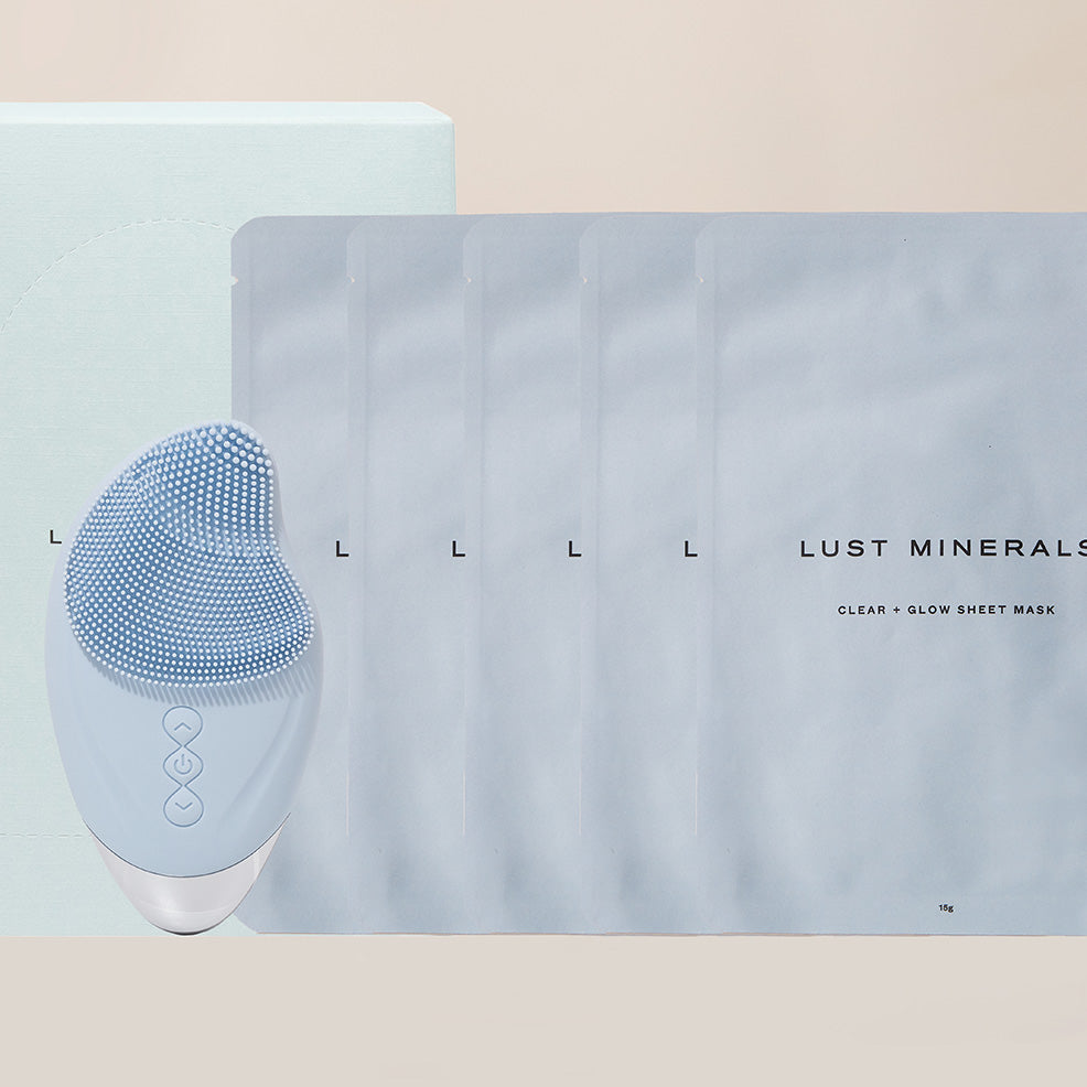 Clean + Glow Sheet Mask Box Set - 6 x 15g Masks for Radiant & Nourished ...